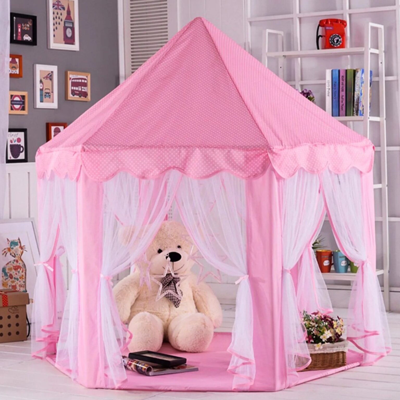 Laste mängutelk, roosa täpiline loss, Kruzzel - Ostupesa