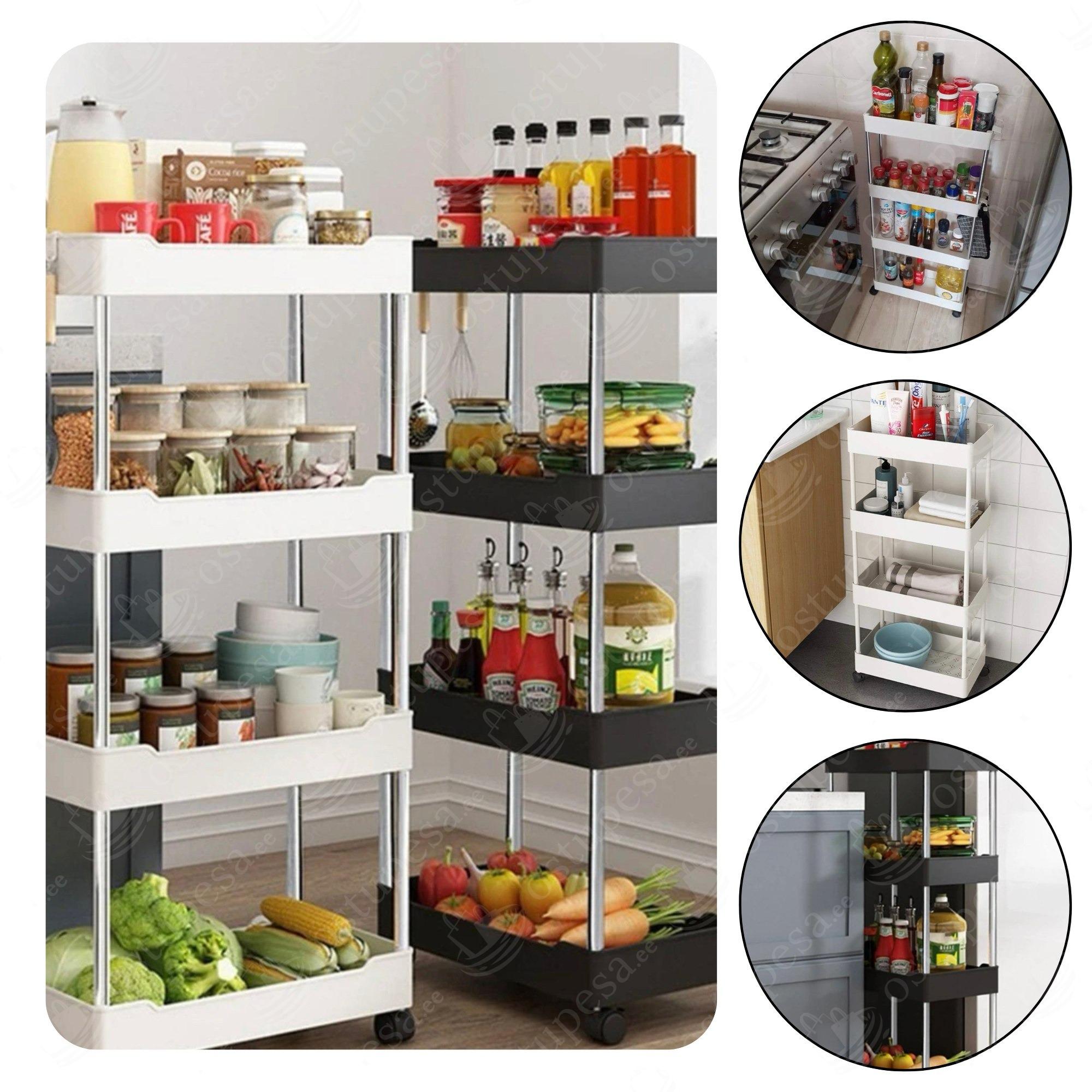 Ratastega riiul, 4-korruseline - Ostupesa