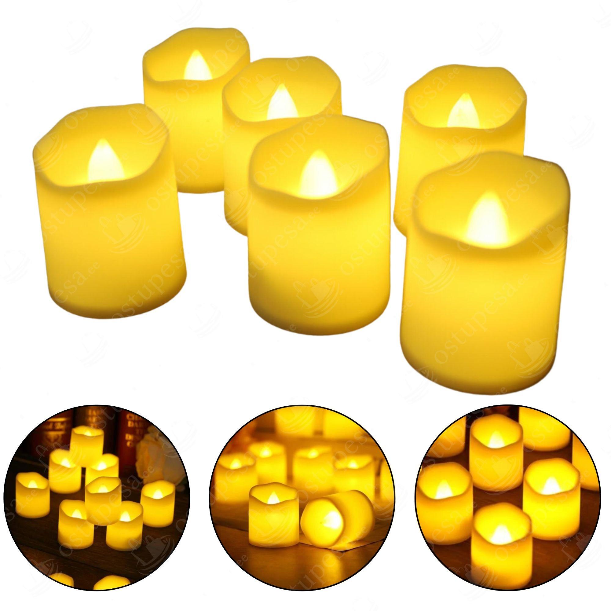 LED küünlad, 6 tk komplektis - Ostupesa