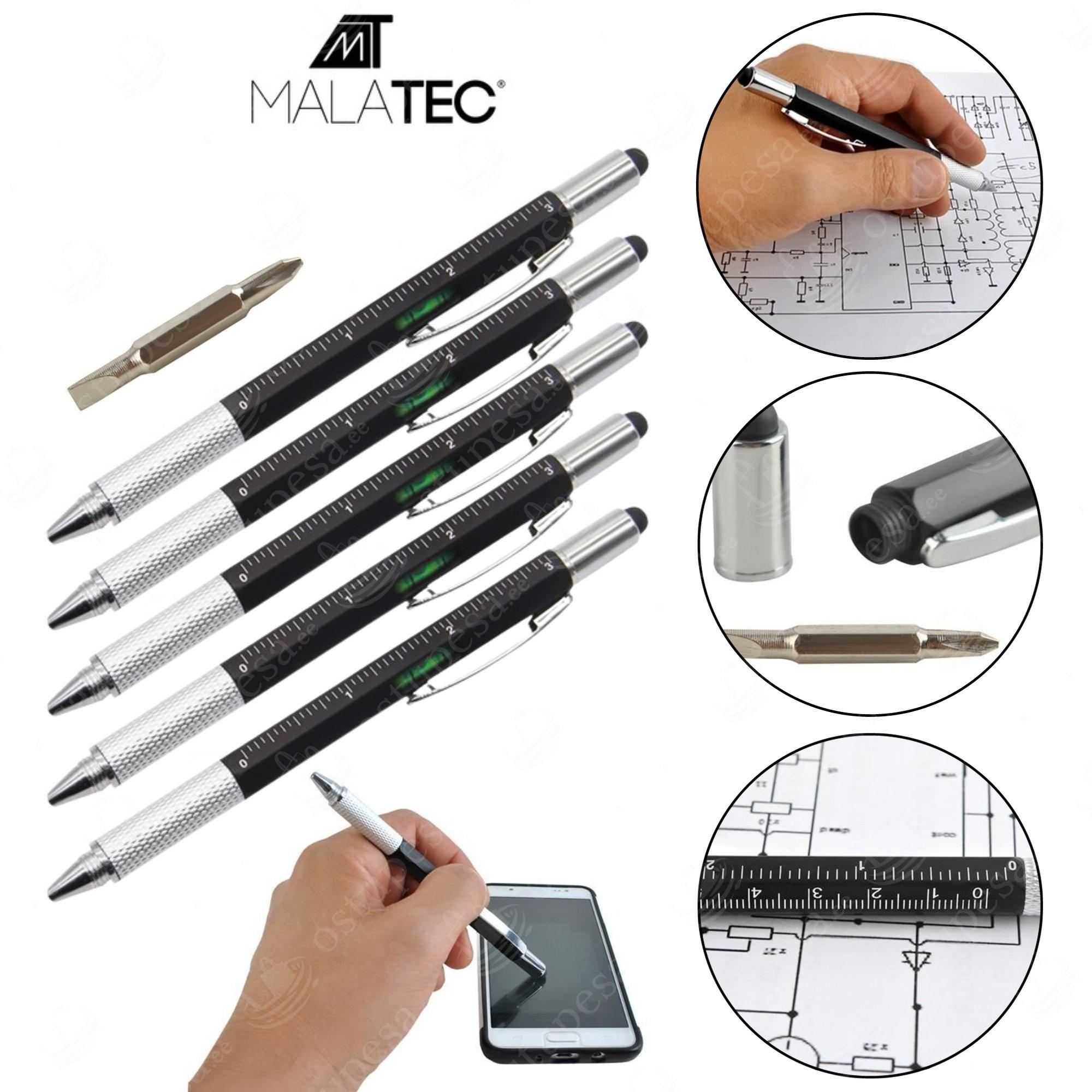6-ühes multifunktsionaalne pliiats, Malatec, 5 tk komplektis - Ostupesa