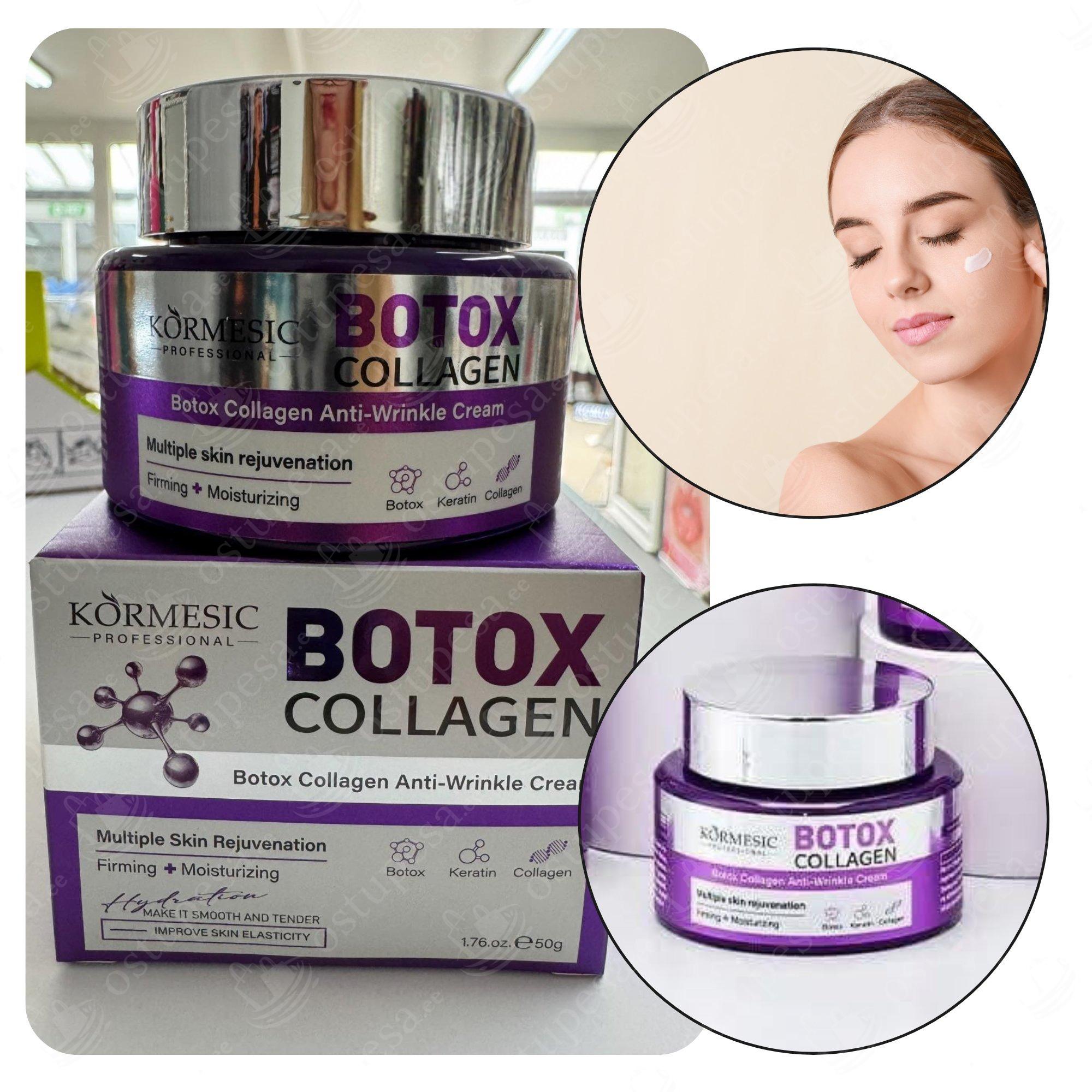 Kortsudevastane näokreem botox-peptiidide ja kollageeniga, 30 ml ...